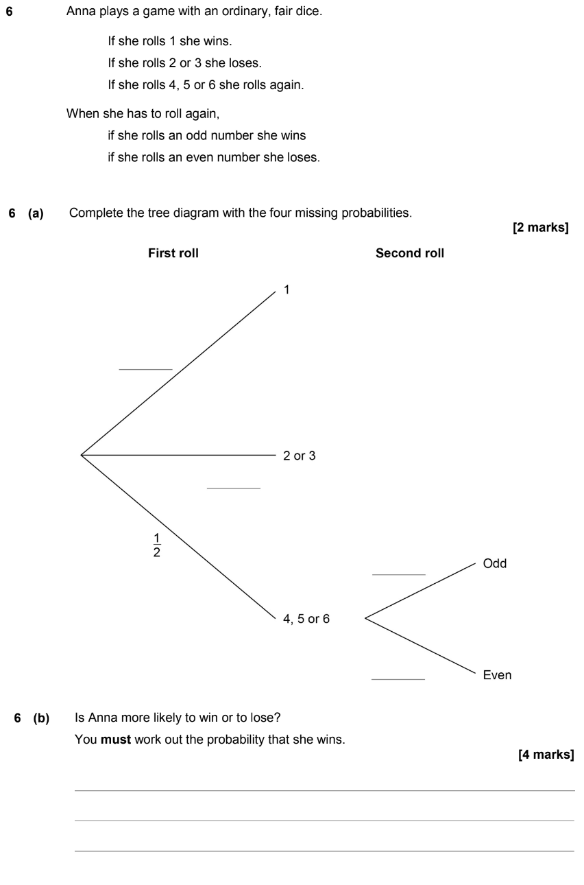 GCSE Conditional Probability Questions and Answers GCSE Conditional Probability Questions and Answers