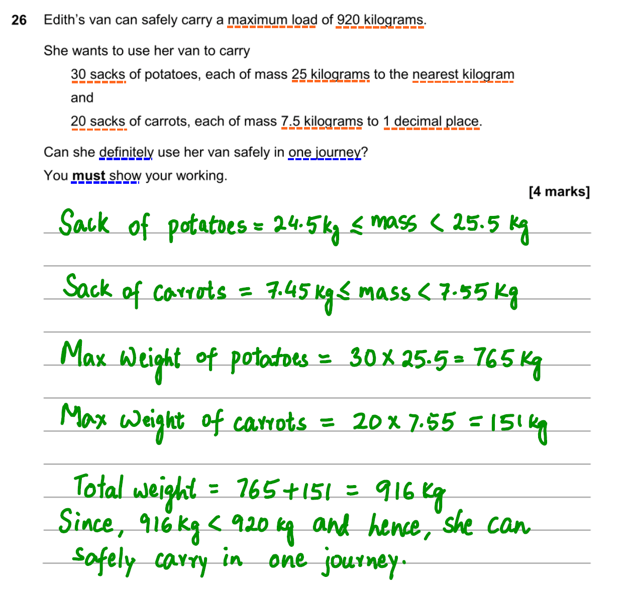 Gcse Upper And Lower Bounds Questions And Answers